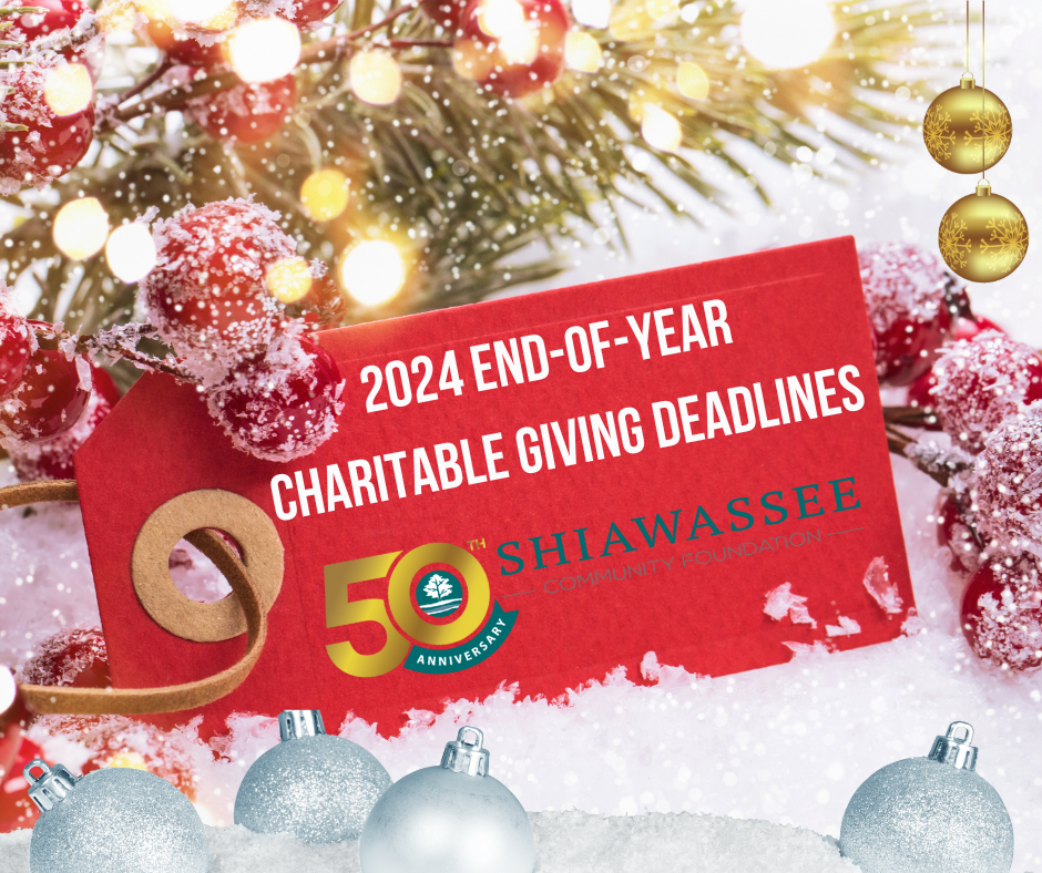 2024 End of Year Charitable Giving Due Dates - Shiawassee Community ...